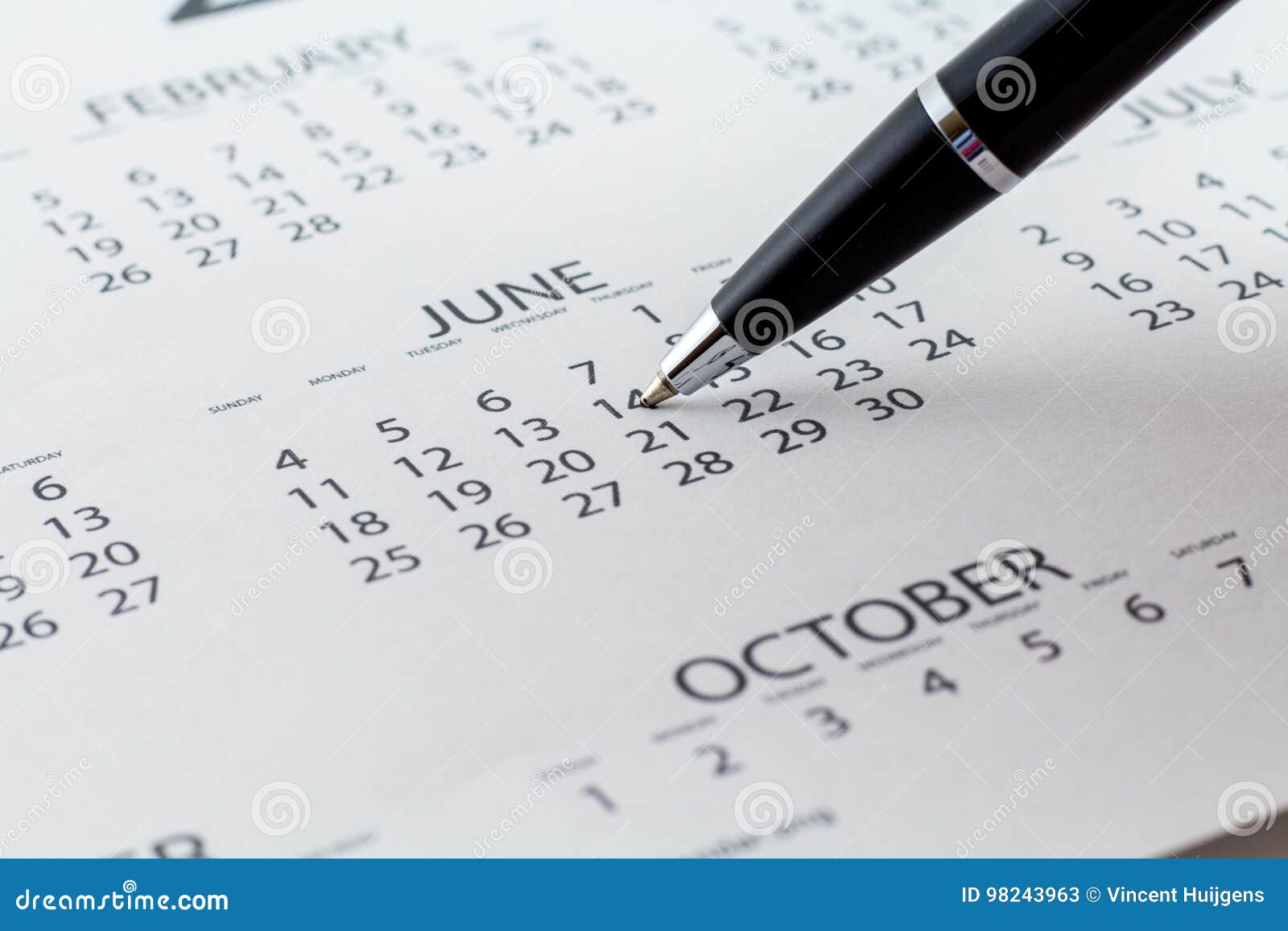 Calendar Date Planner Day Week Month Stock Image - Image of calculation ...