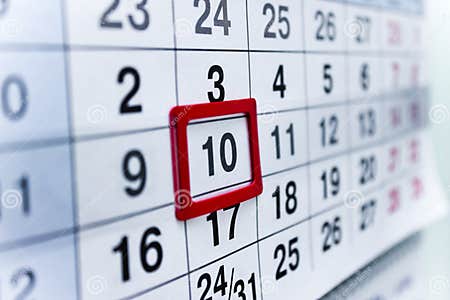 Calendar 10 stock photo. Image of memories, curled, macro - 51497516