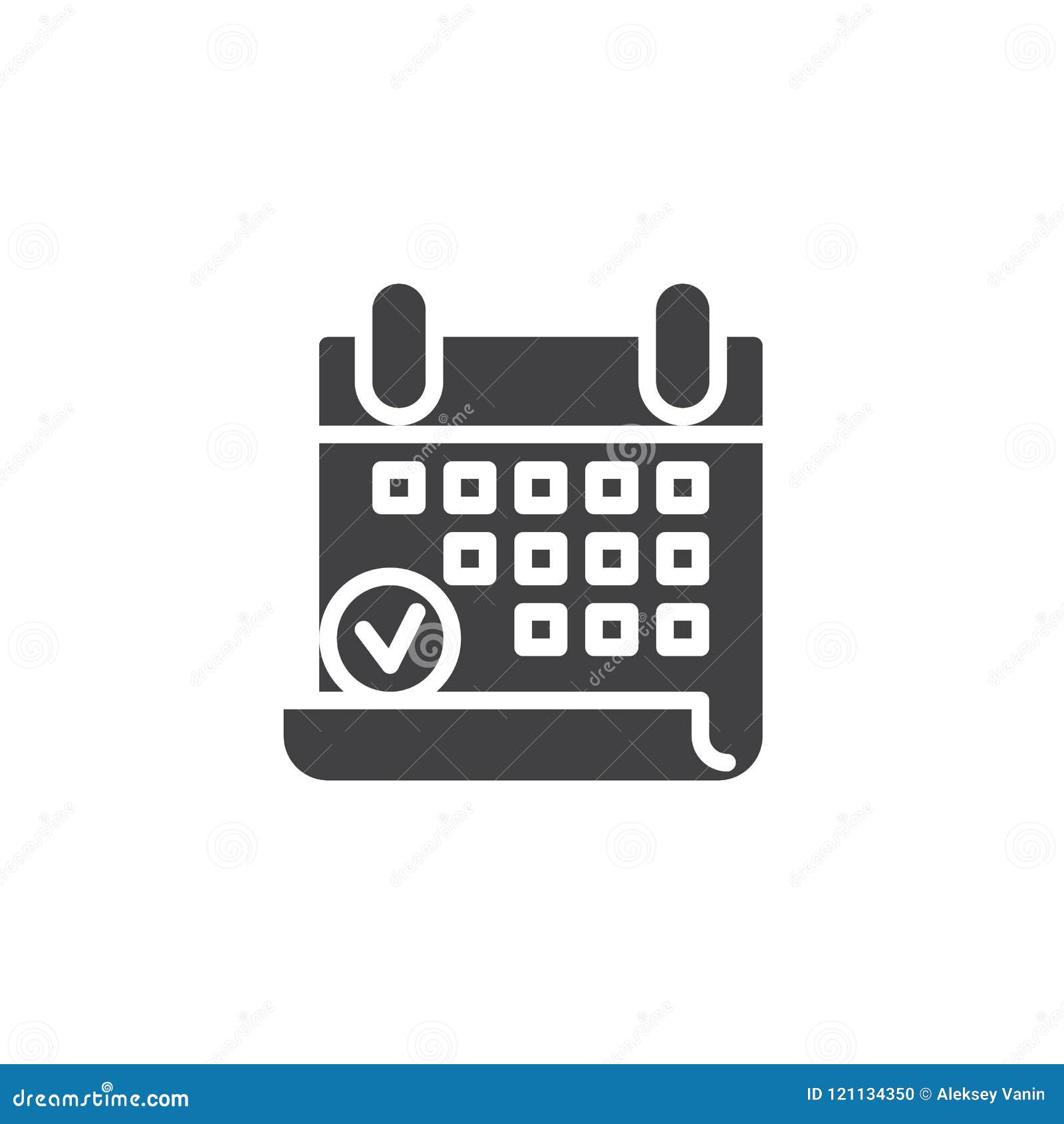 Calendar date vector icon stock vector. Illustration of agenda - 121134350