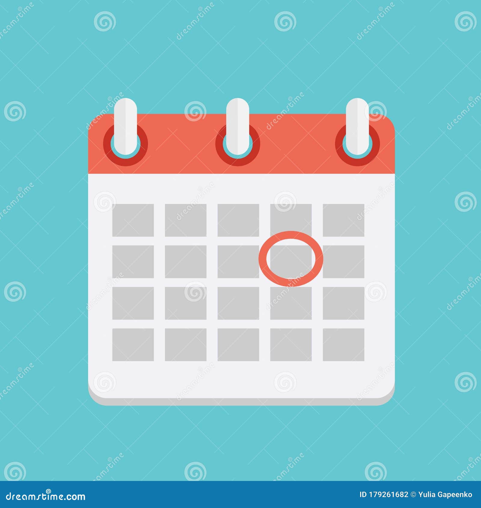 Calendar, Dates Flat Icon. Vector Illustration Stock Illustration ...