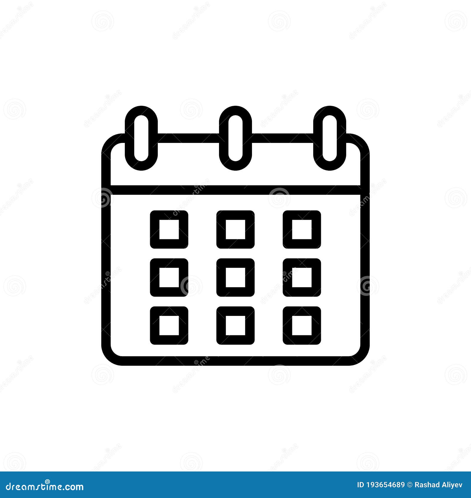 Calendar Dates Icon. Simple Color With Outline Vector Elements Of ...