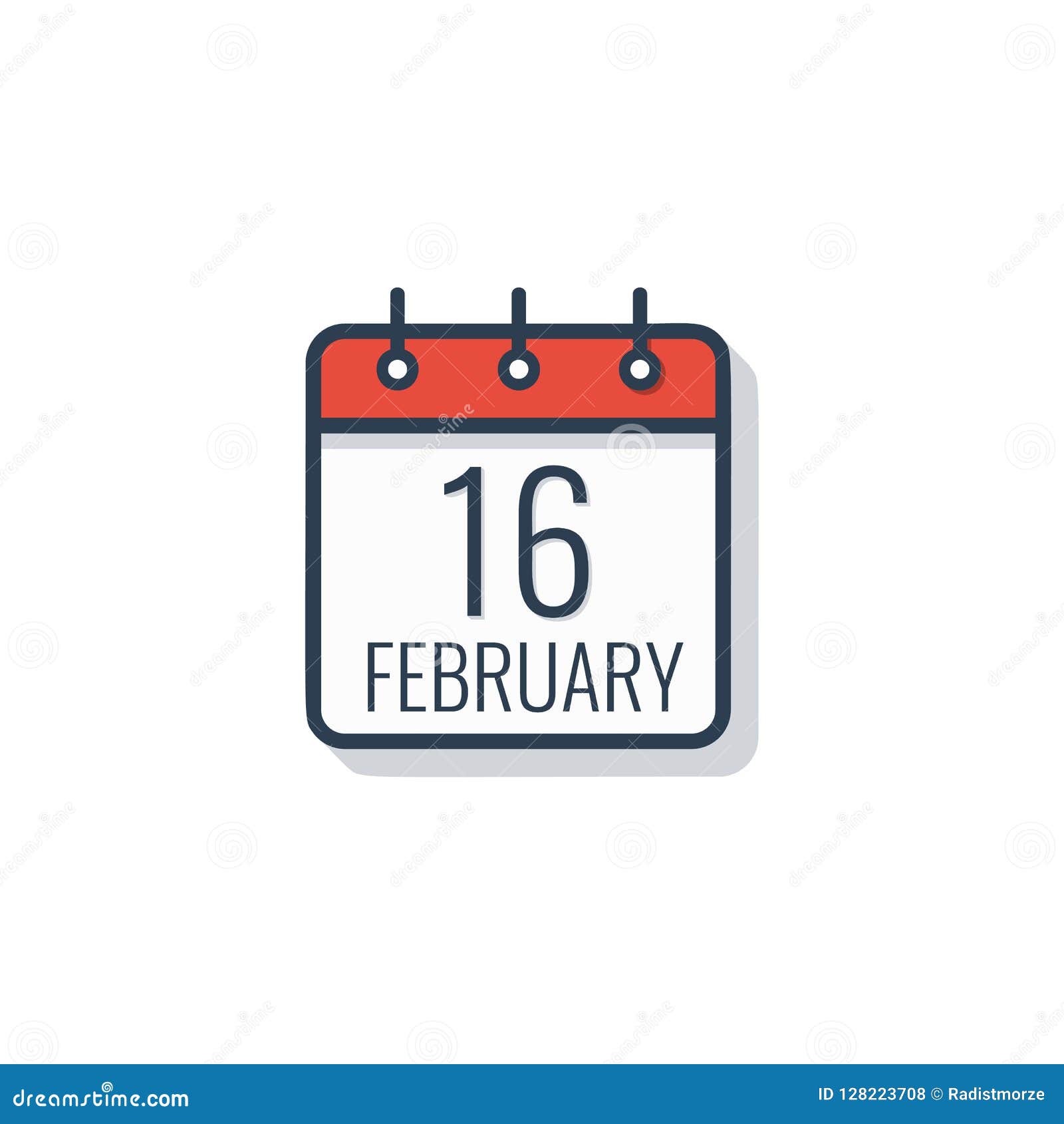Calendar Day Icon Isolated on White Background. Vector Illustration ...
