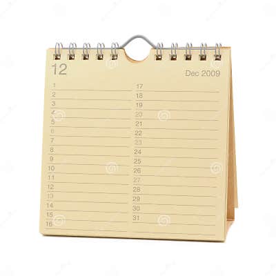 Calendar - December 2009 stock image. Image of week, month - 9114025