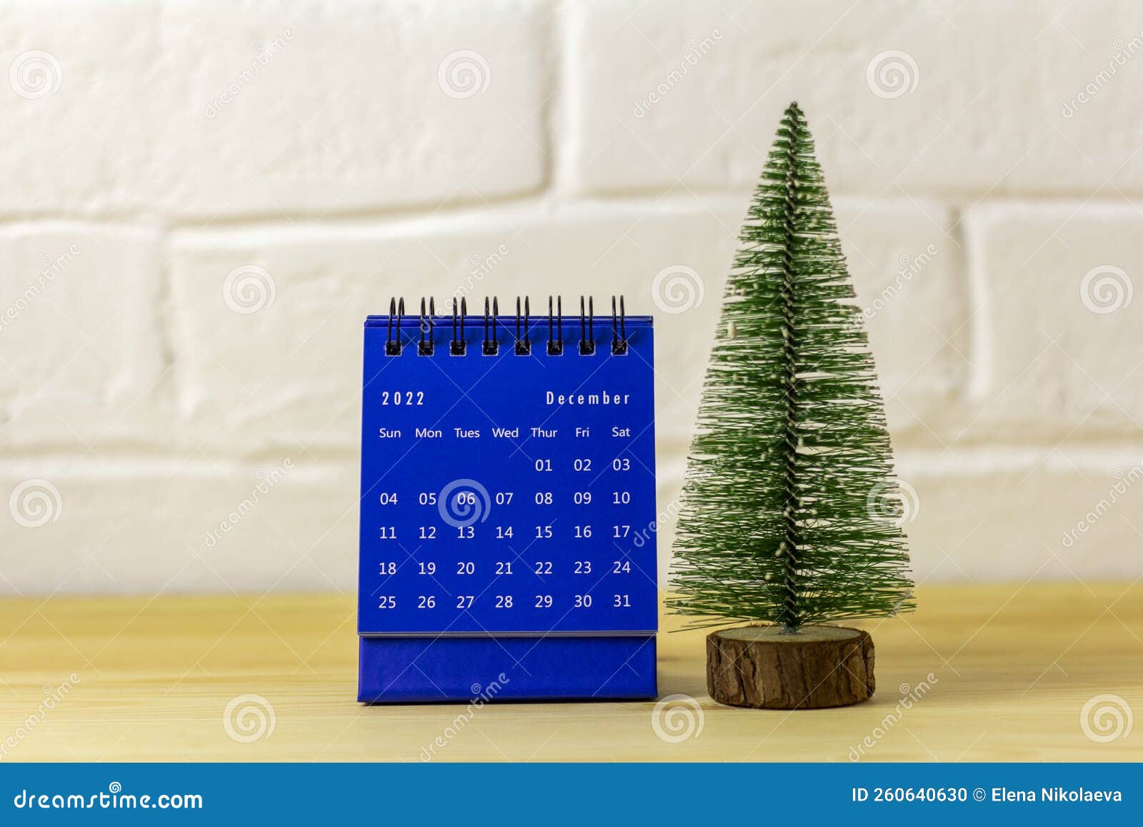 The Calendar for December 2022 is on the Table. Stock Photo - Image of ...