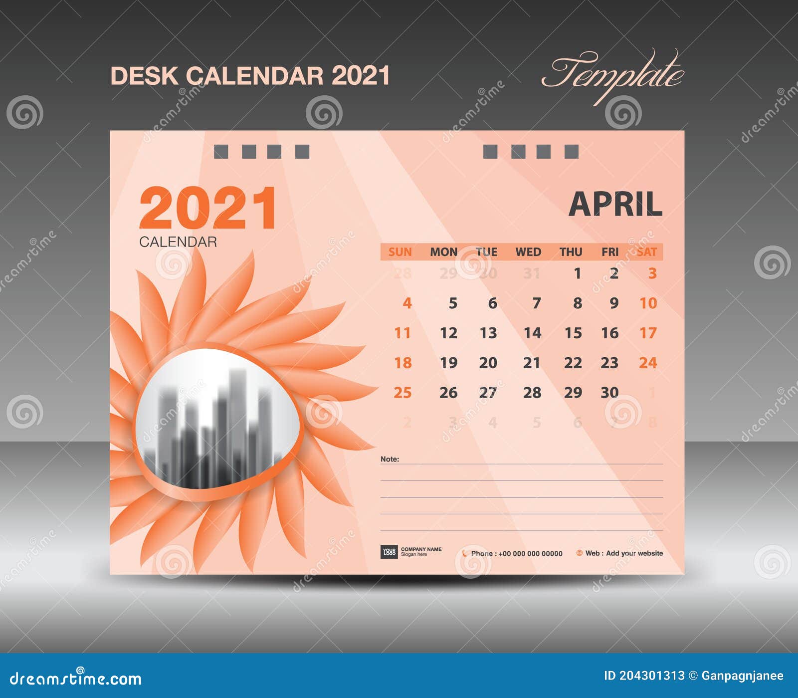 Calendar 2021 Design, April Month Template, Desk Calendar Template ... Calendar 2021 Design, April Month Template, Desk Calendar Template ...