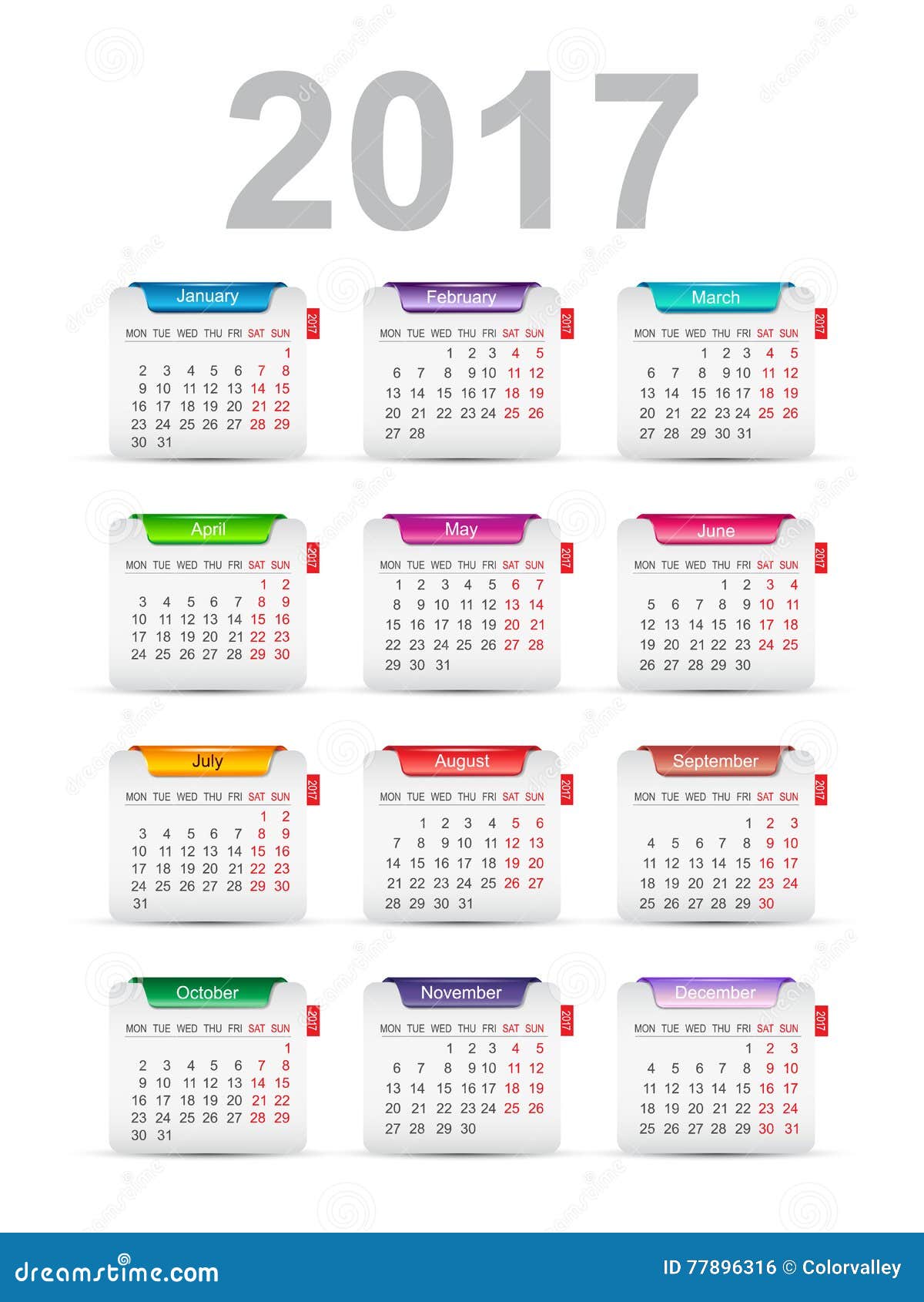 Calendar design stock vector. Illustration of planner - 77896316