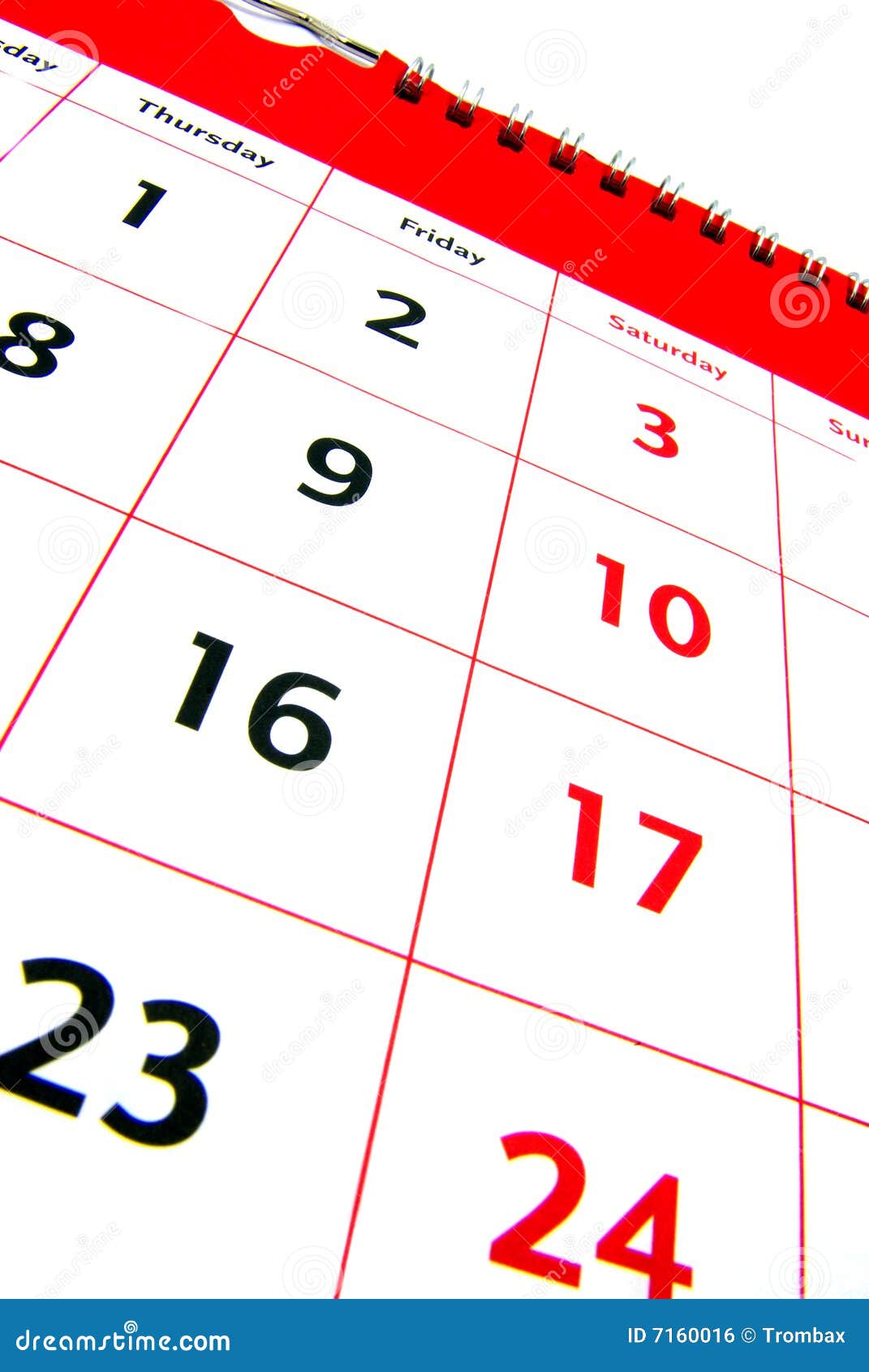 Calendar detail 2 stock photo. Image of closeup, numeral - 7160016