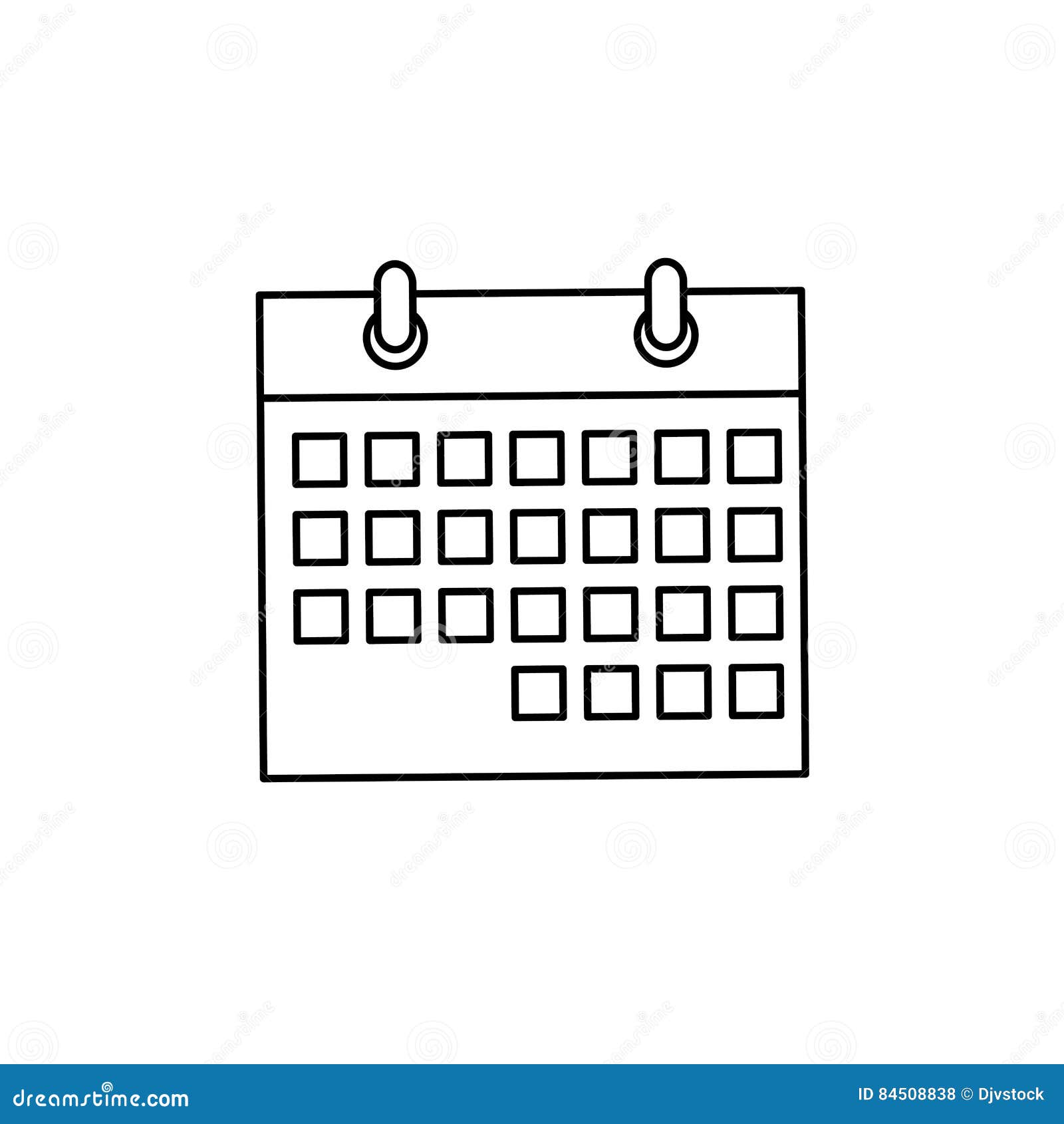 Event Date And Time Symbol Icon Vector From Watches Collection. Thin ...