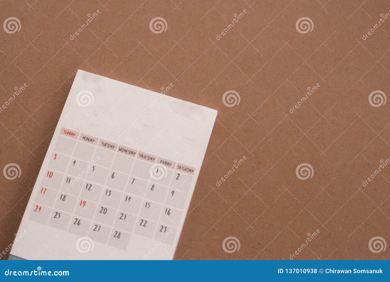 Calendar on wood texture stock photo. Image of event - 137010938