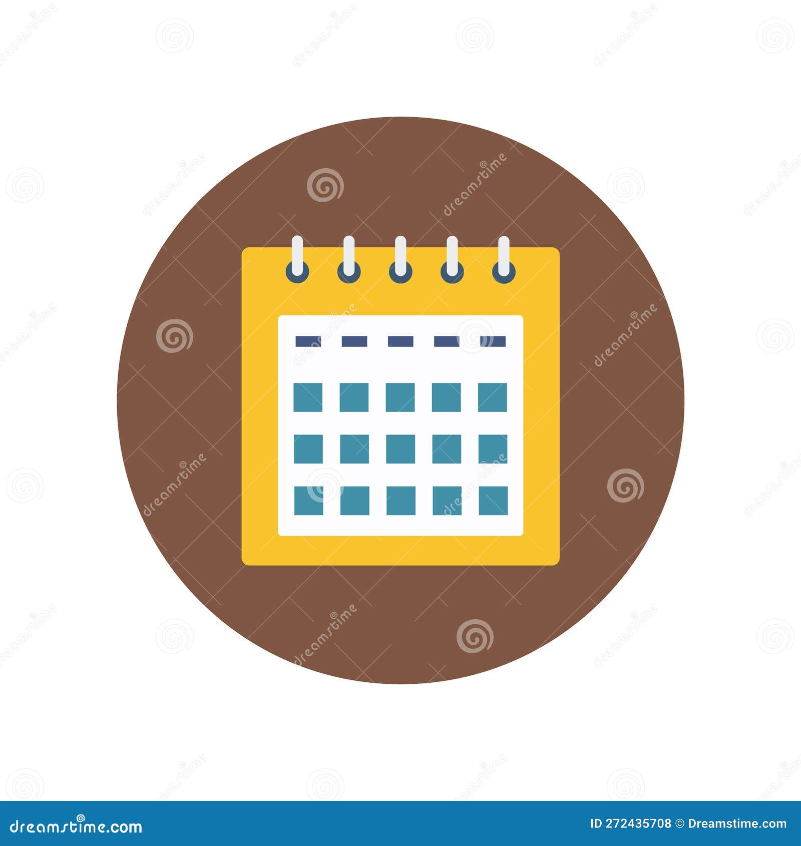 Calendar Flat Icon. Color Icon Stock Vector - Illustration of icon ...