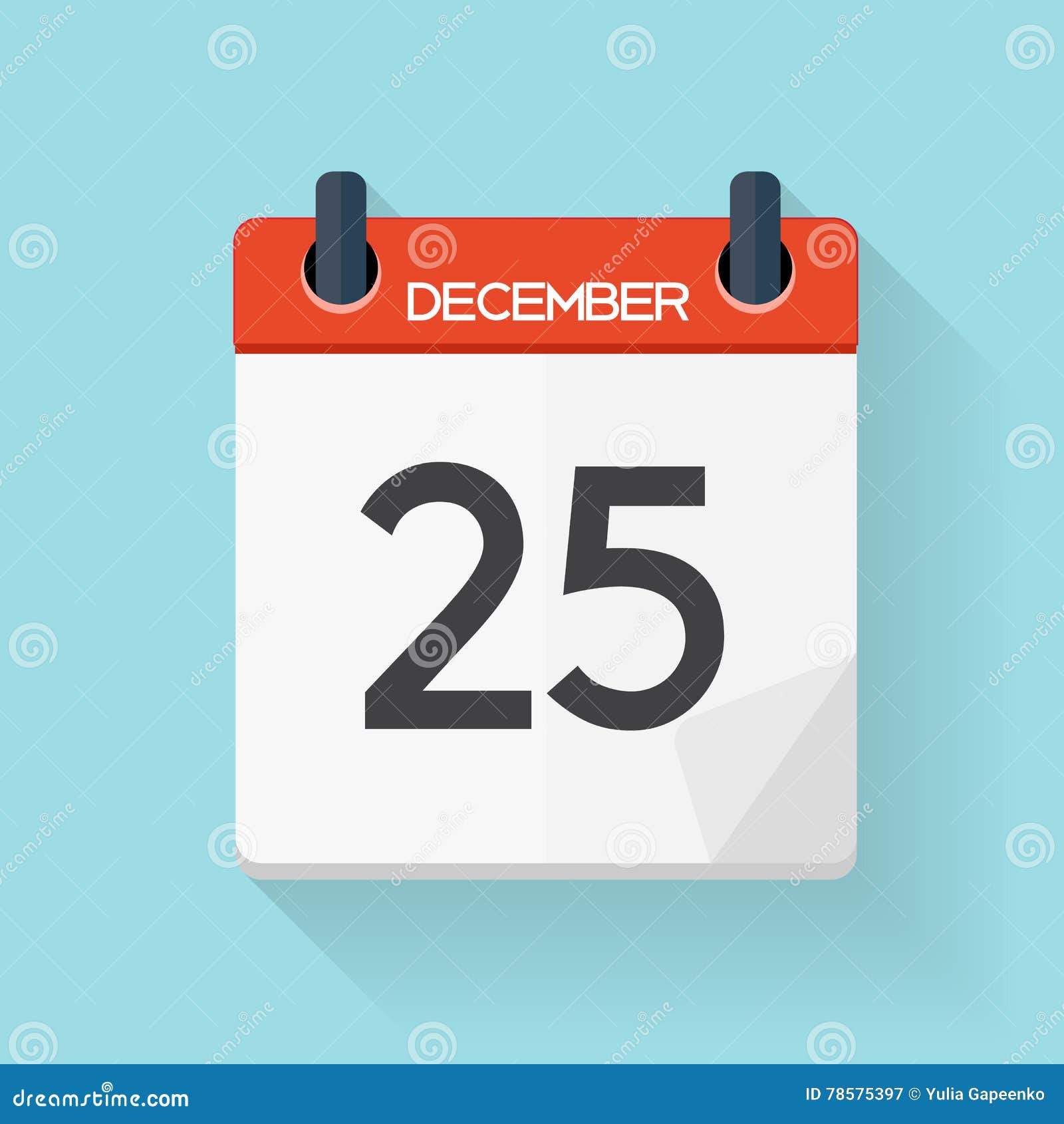 Calendar Flat daily Icon. Vector Illustration Emblem Stock Vector ...