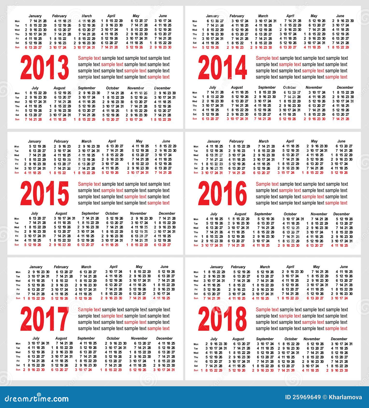 Calendar grid, set stock vector. Illustration of november - 25969649