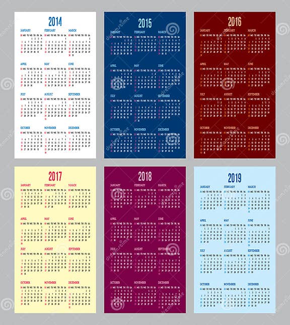 Calendar grid stock vector. Illustration of january, october - 41100983