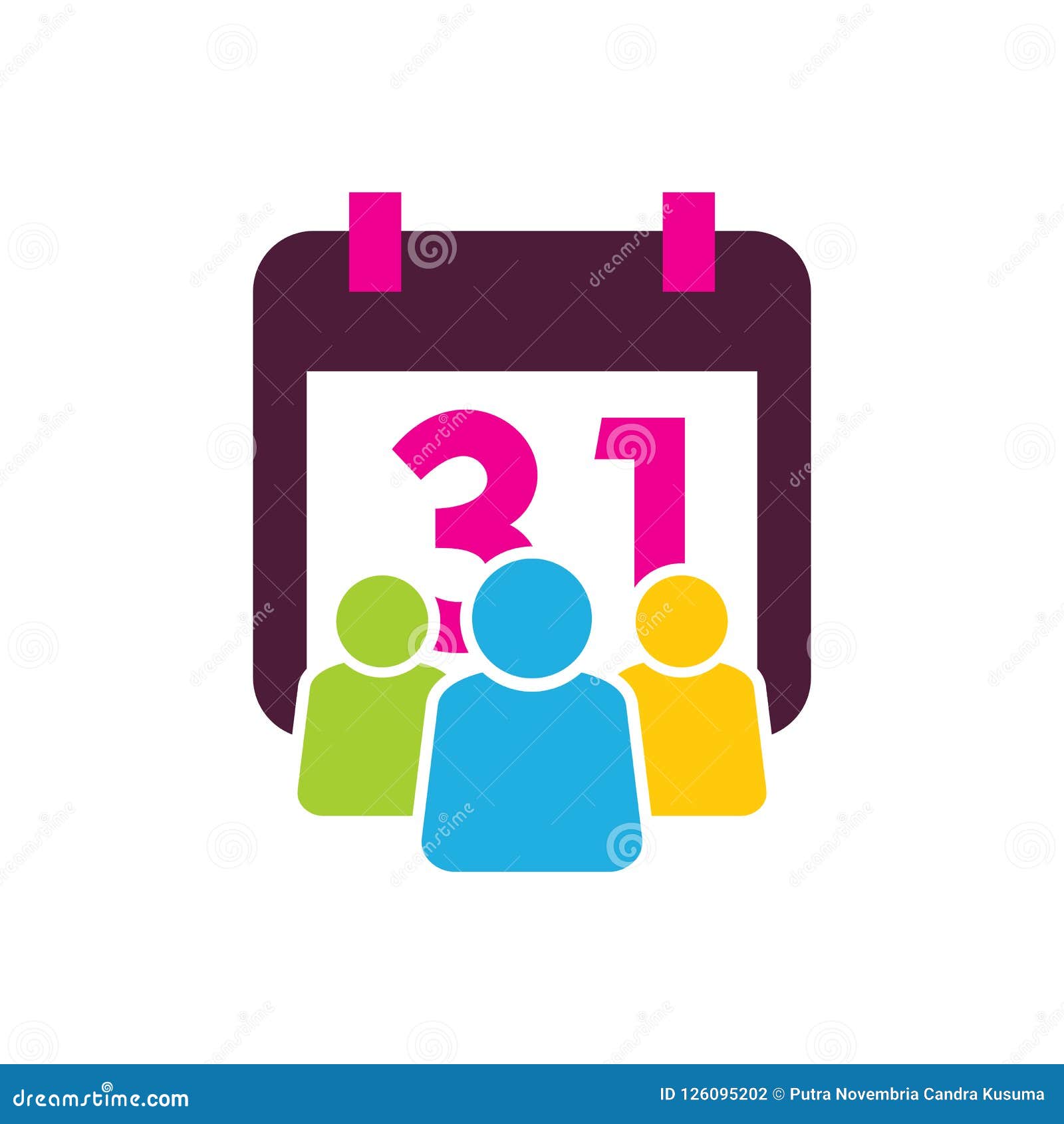 Calendar Group Logo Icon Design Stock Vector - Illustration of business ...