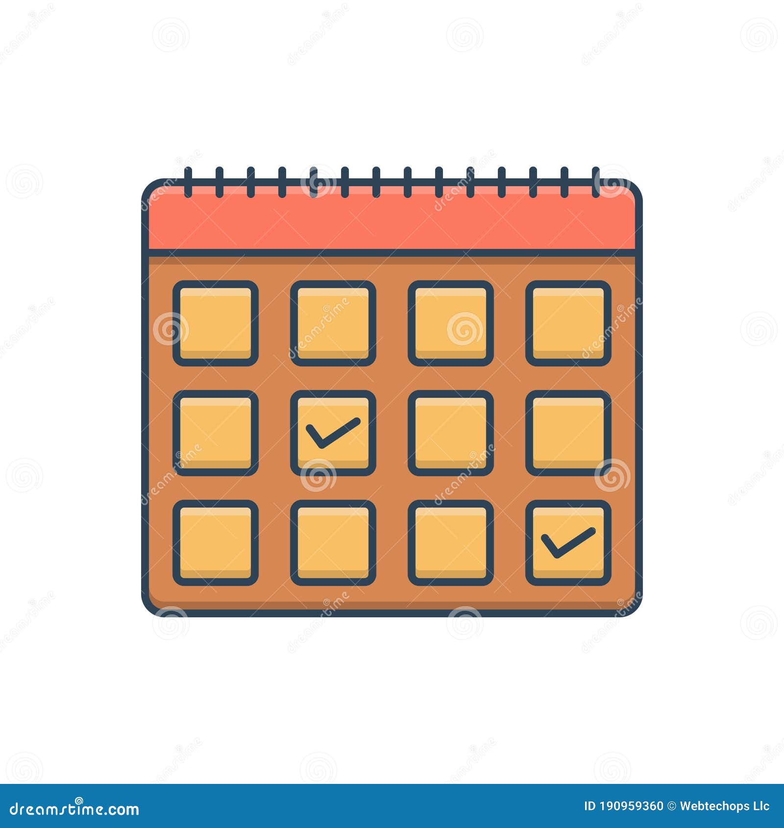 Color Illustration Icon for Calendar, Request and Medical Stock ...