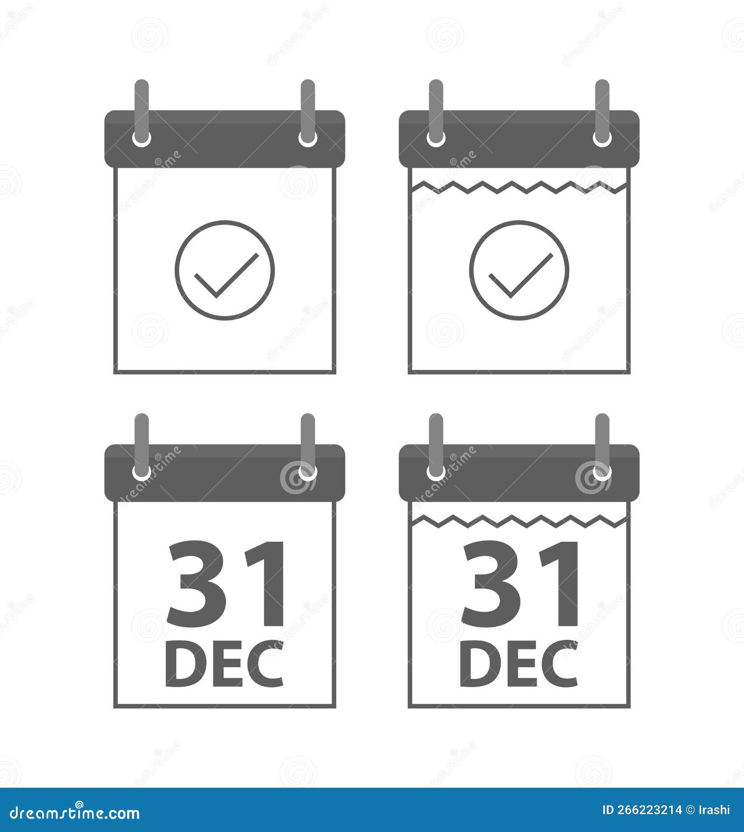 Calendar Icon with Checkbox Stock Vector - Illustration of concept ...