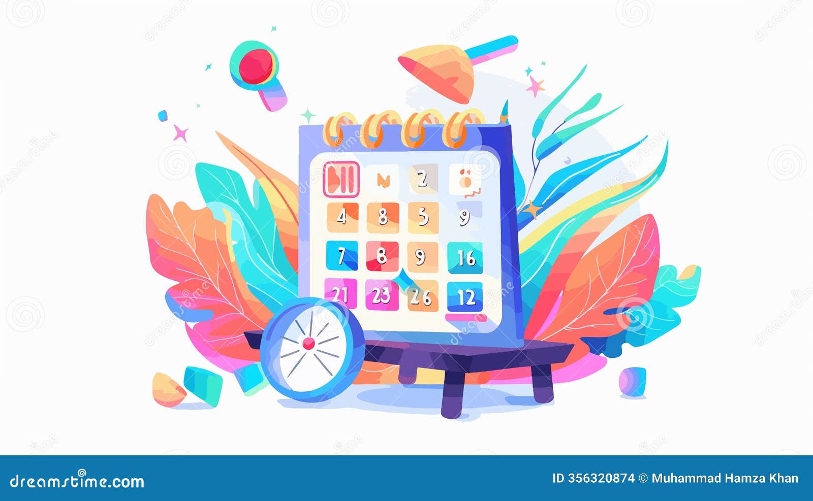 Calendar Icon with Circle Marks for Saving Dates Stock Vector ...