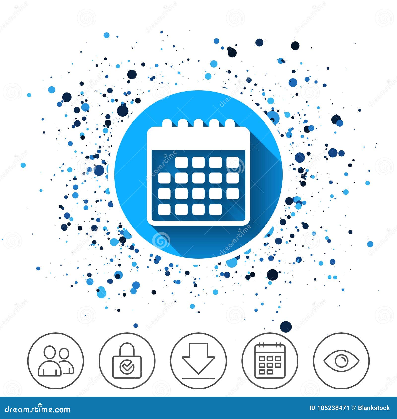 Calendar Icon. Event Reminder Symbol Stock Vector - Illustration of ...