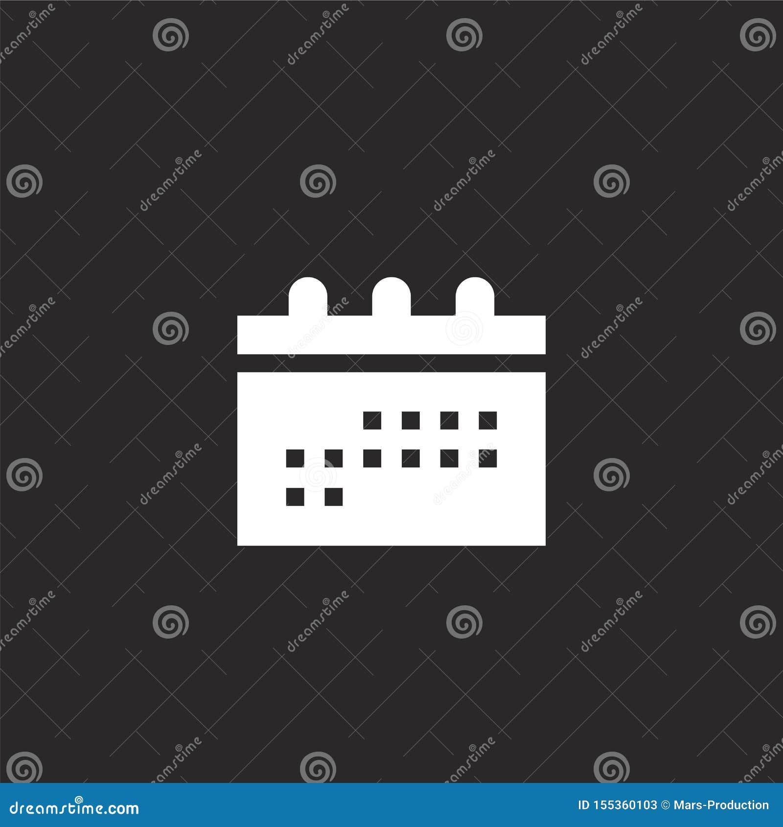 Calendar Icon. Filled Calendar Icon for Website Design and Mobile, App ...
