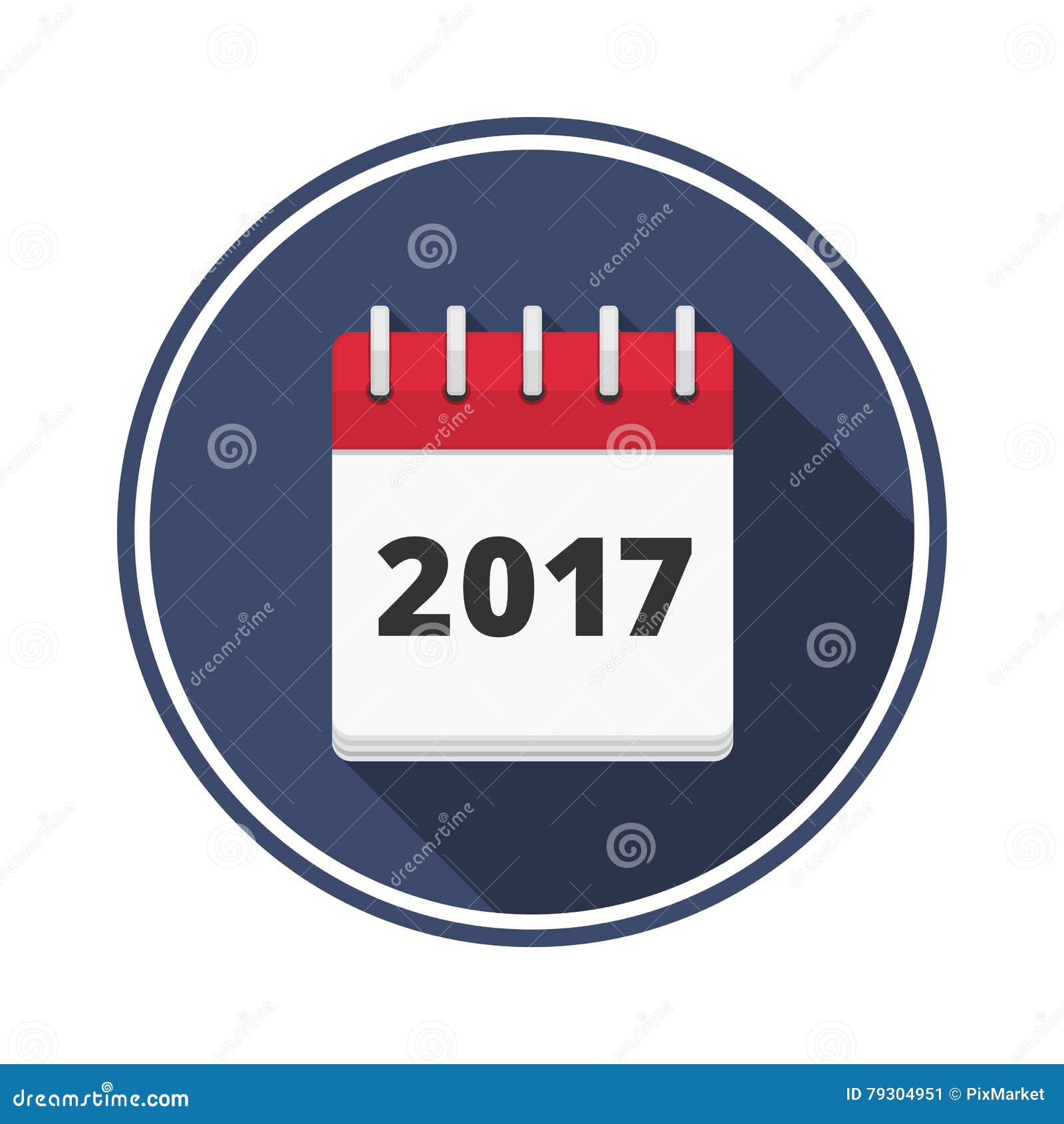2017 Calendar stock vector. Illustration of template - 79304951