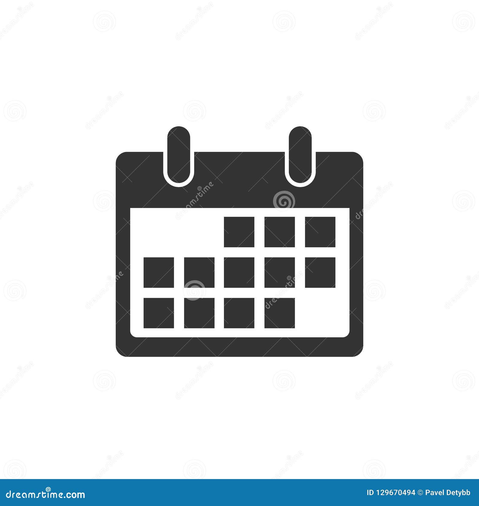 Calendar Icon. Flat Design. Vector Illustration. Flat Style. Icons for ...
