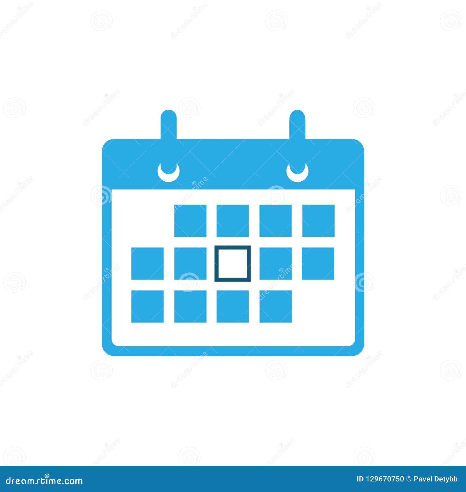 Calendar Icon. Flat Design. Vector Illustration. Flat Style. Icons for ...