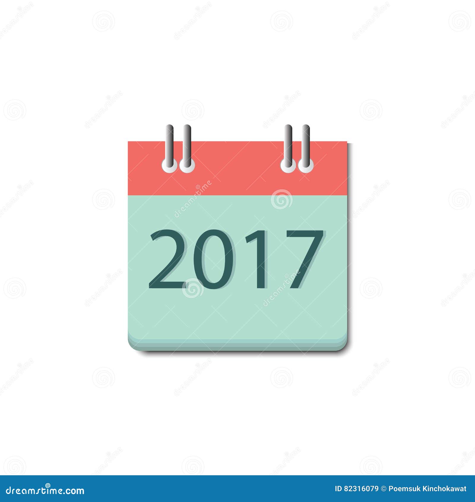2017 calendar icon. stock vector. Illustration of appointment - 82316079