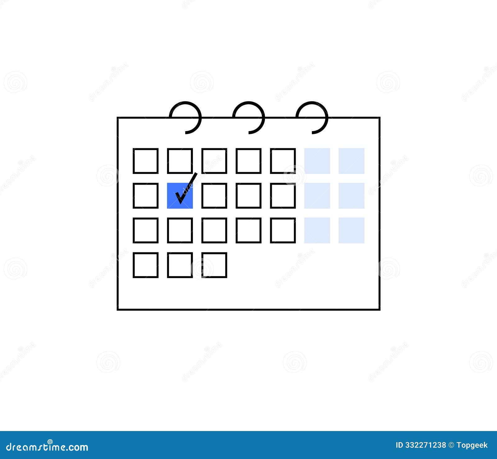 Calendar Icon with a Highlighted Date, Representing Scheduling or ...
