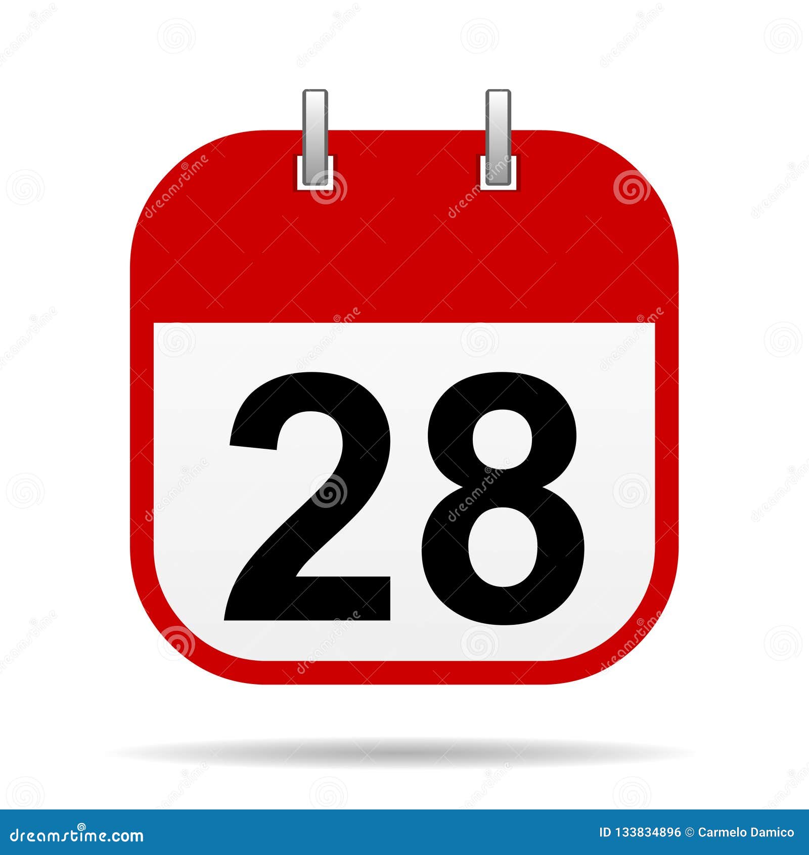 28 on Calendar icon stock illustration. Illustration of business ...