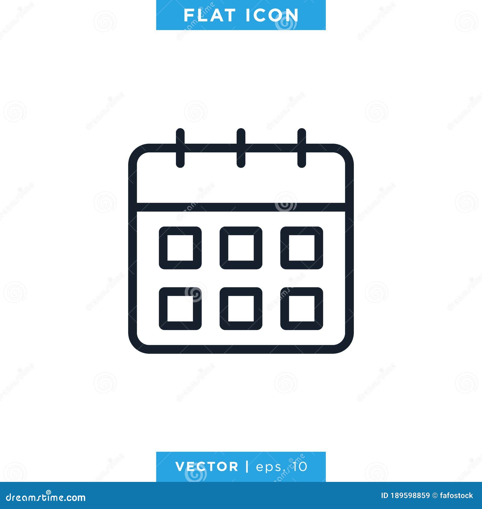 Calendar Icon Logo Vector Design Template. Stock Vector - Illustration ...