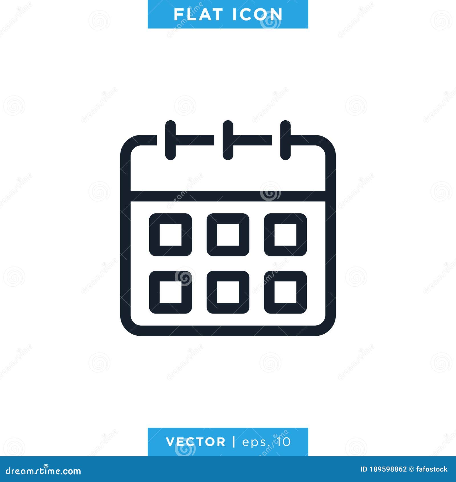 Calendar Icon Logo Vector Design Template. Stock Vector - Illustration ...