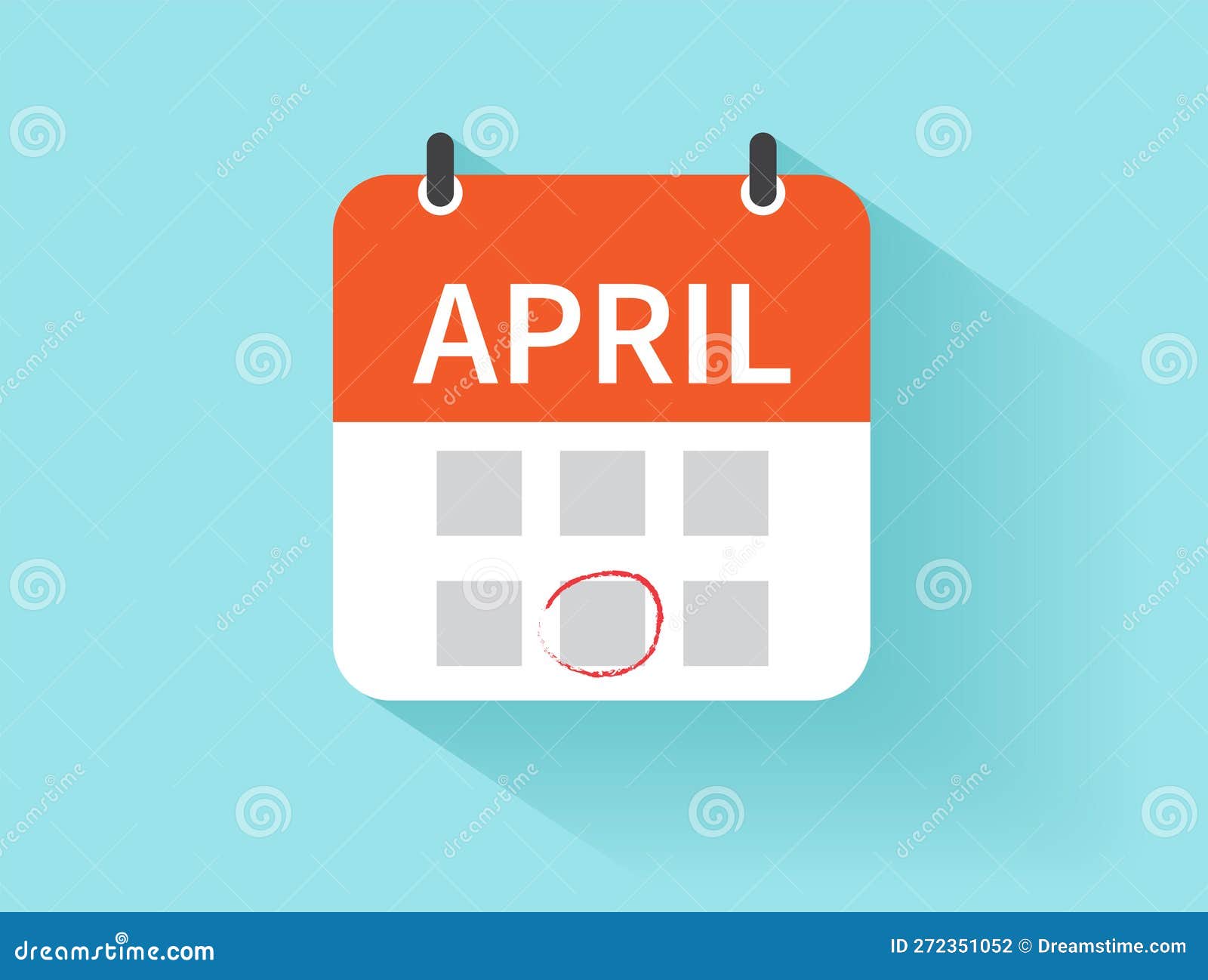 Calendar Icon. Mark the Date. Schedule Icon Isolated on Blue Background ...