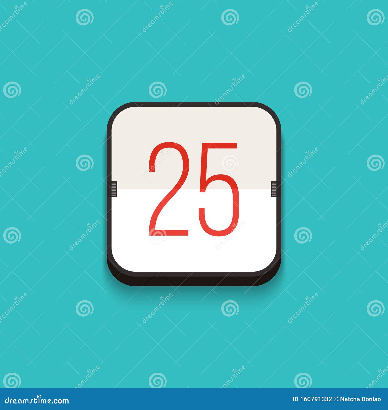 Calendar Icon Minimal Modern Flat Design Style Stock Illustration ...