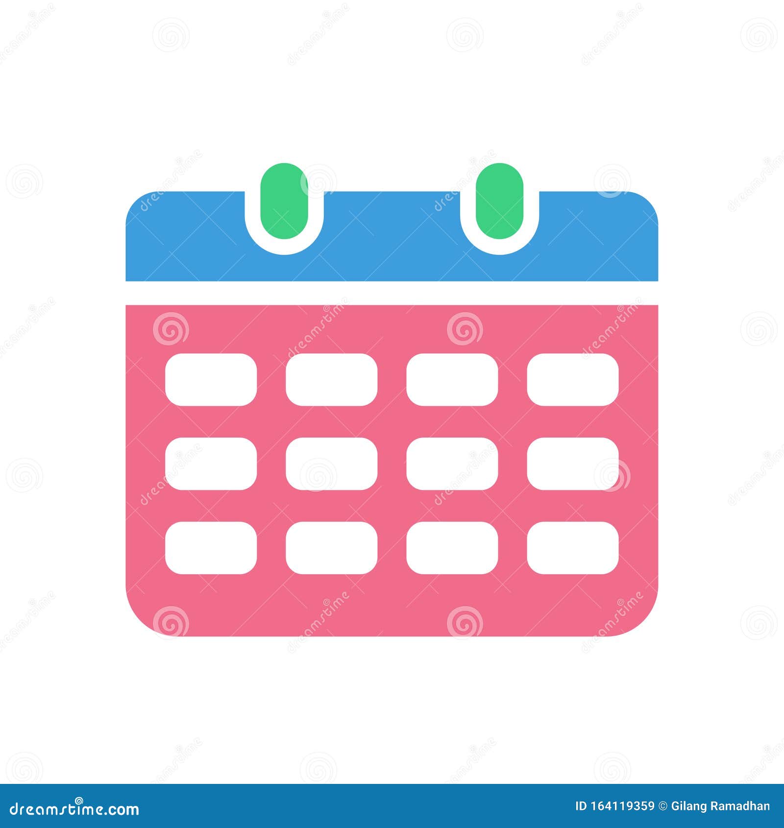 Calendar Icon, Modern Flat Design Color Sign Vector Stock Illustration ... Calendar Icon, Modern Flat Design Color Sign Vector Stock Illustration ...