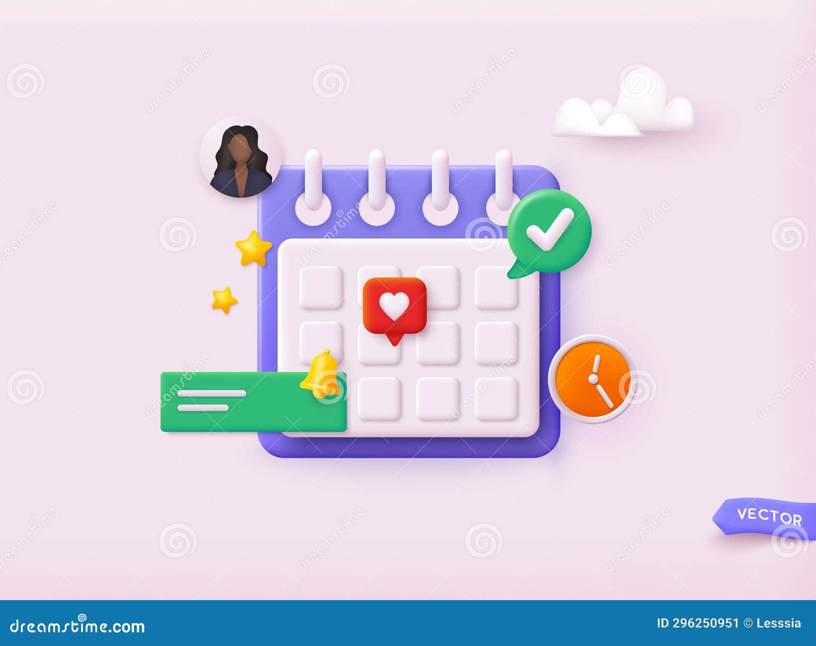 Calendar Icon with Planning. Icon Composition with Calendar with ...