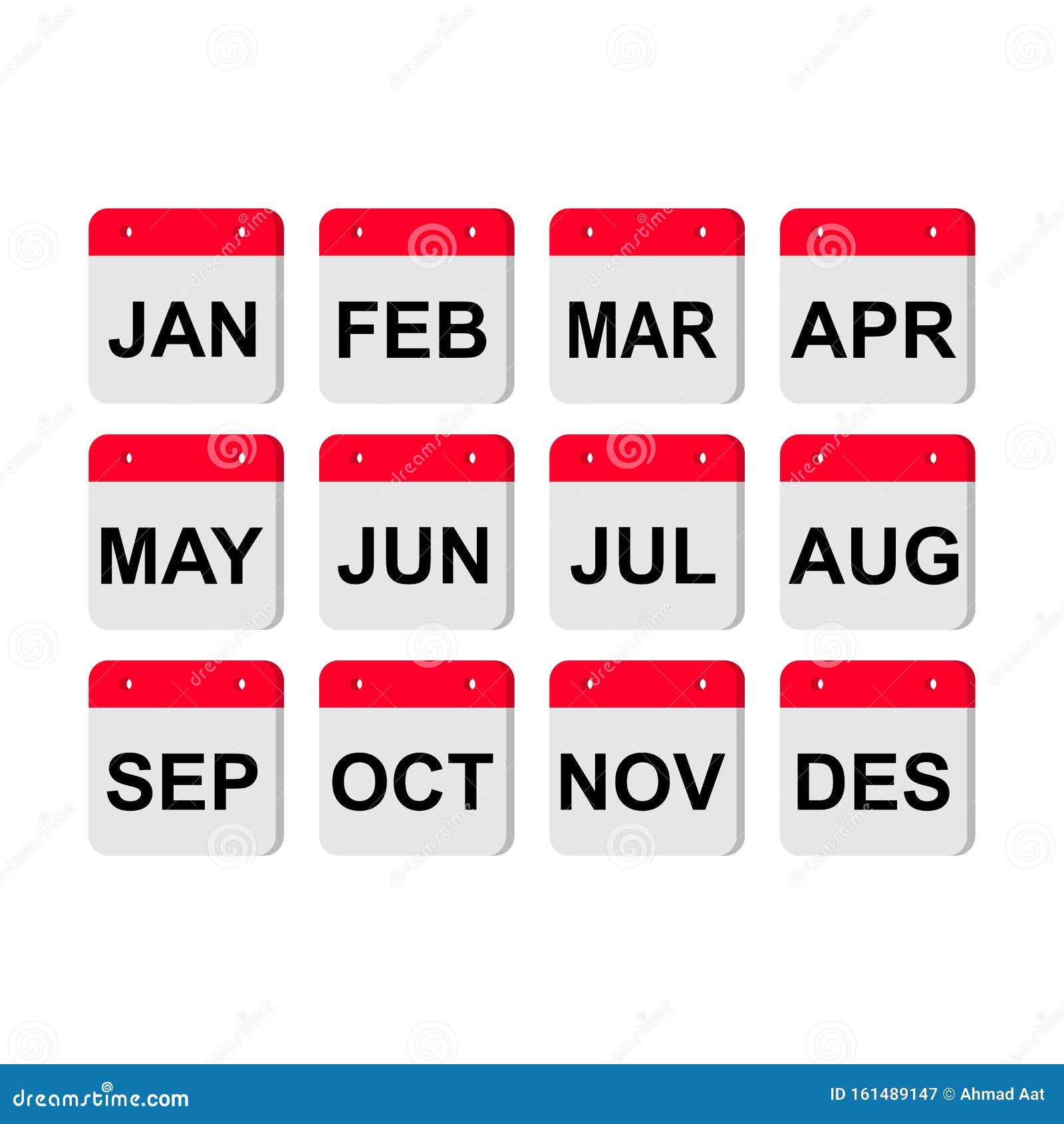 Calendar Icon Set / Months /. Modern Vector Calendar Icon Set with ... Calendar Icon Set / Months /. Modern Vector Calendar Icon Set with ...