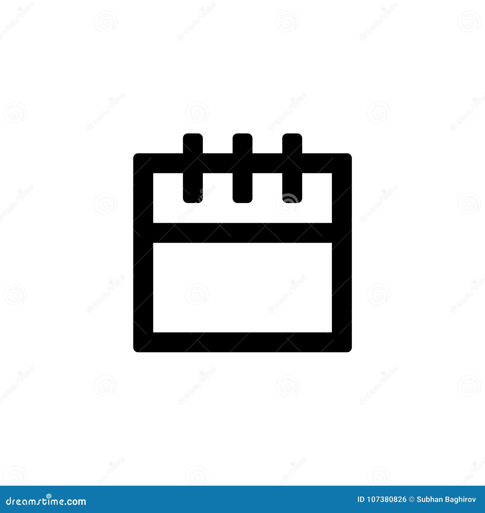 Calendar Icon for Simple Flat Style Ui Design Stock Vector ...