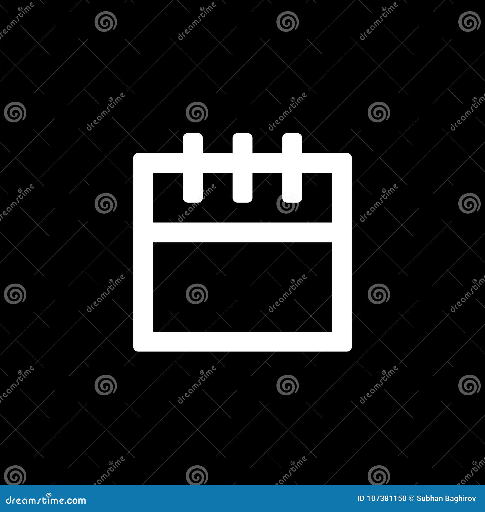 Calendar Icon for Simple Flat Style Ui Design Stock Vector ...