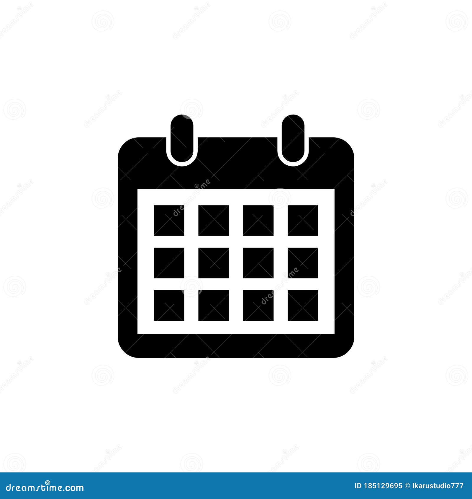 Calendar Icon Vector. Calender Symbol Stock Vector - Illustration of ...