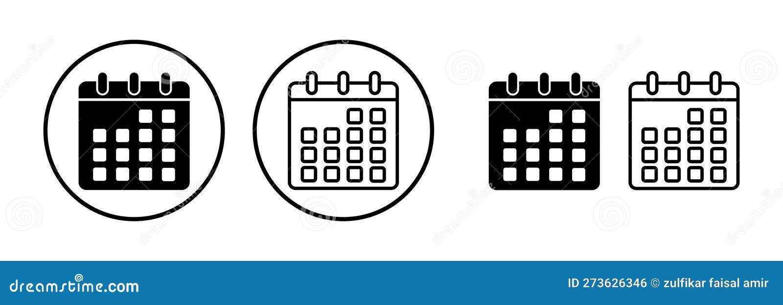 Calendar Icon . Calender Symbol Stock Vector - Illustration of element ...