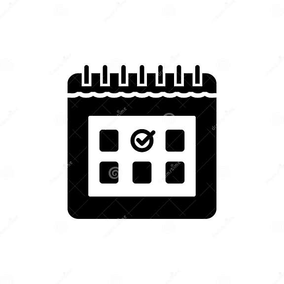 Calendar Icon . Calender Symbol Stock Vector - Illustration of ring ...