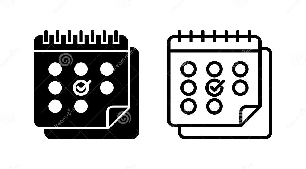 Calendar Icon . Calender Symbol Stock Vector - Illustration of vector ...