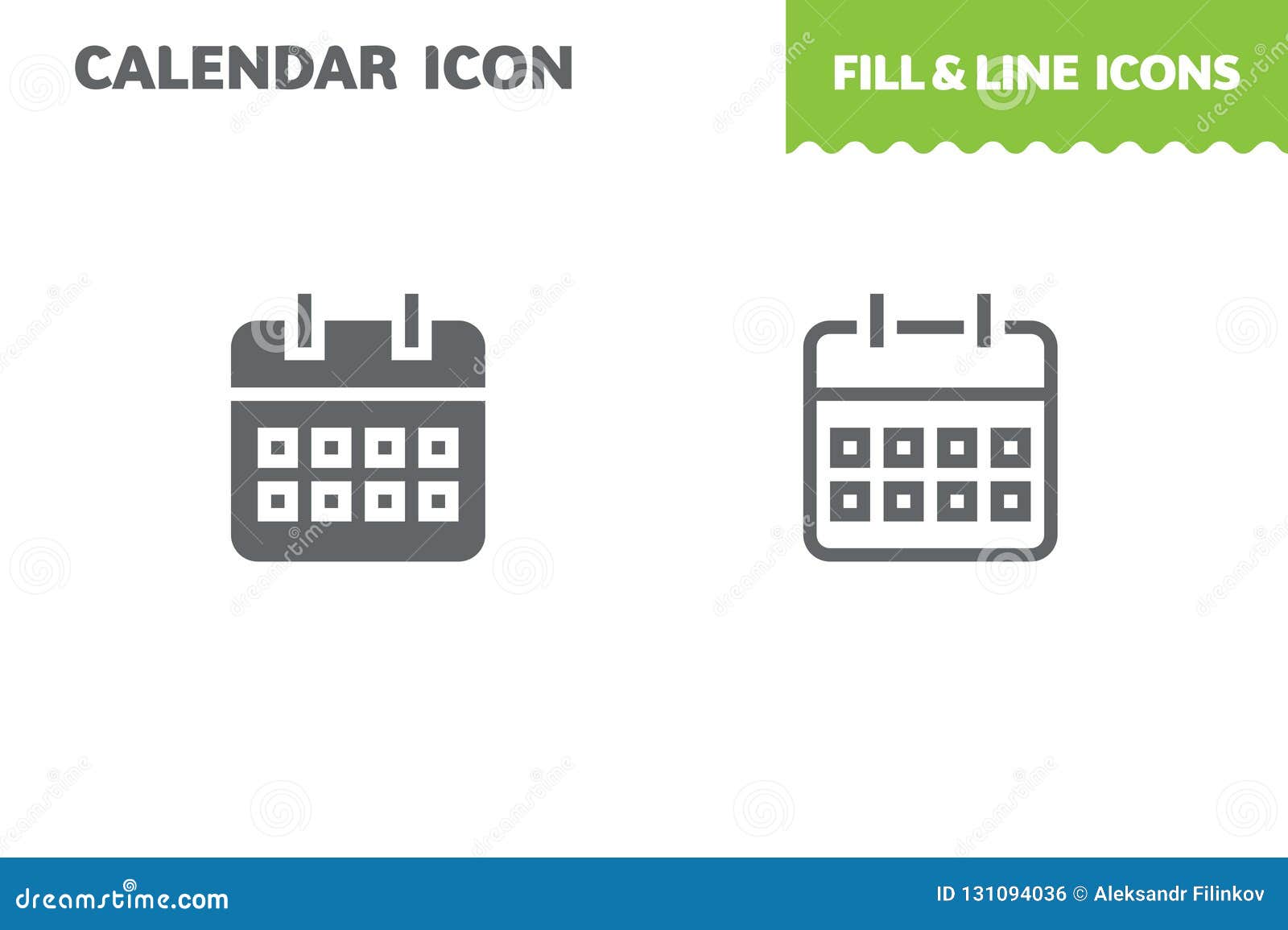 Calendar icon, vector. stock vector. Illustration of design - 131094036