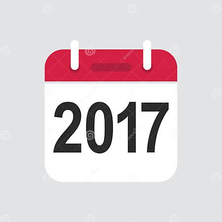 2017 Calendar icon stock vector. Illustration of page - 78291758
