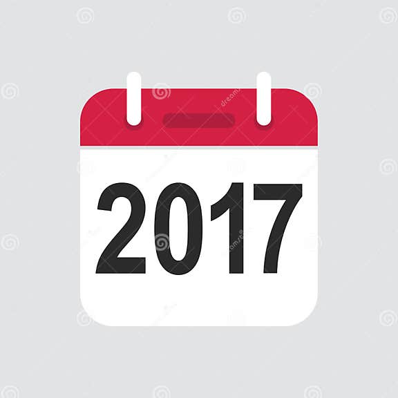 2017 Calendar icon stock vector. Illustration of page - 78291758