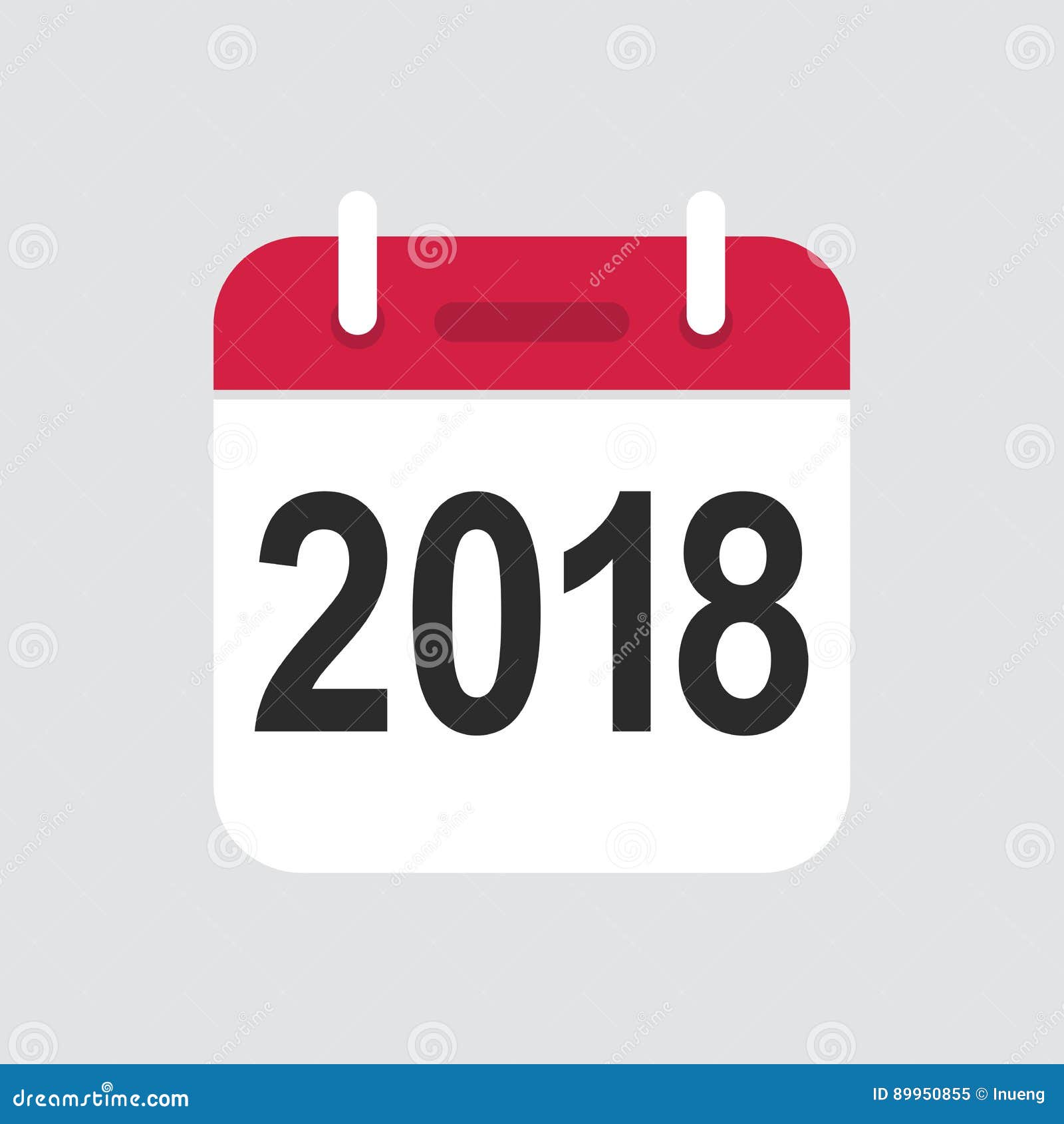 2018 Calendar icon stock vector. Illustration of date - 89950855