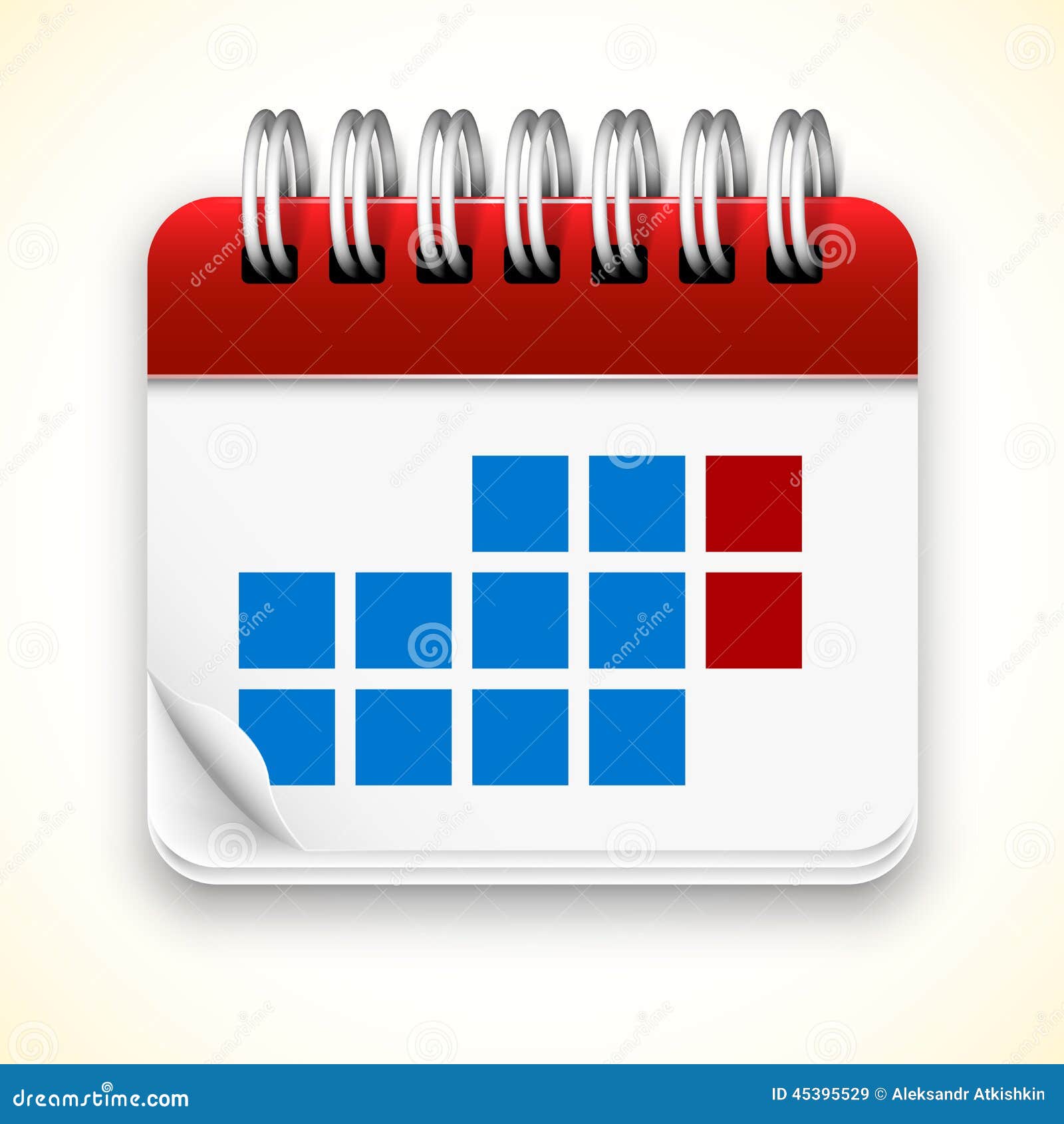 Calendar icon stock vector. Illustration of plan, concept - 45395529