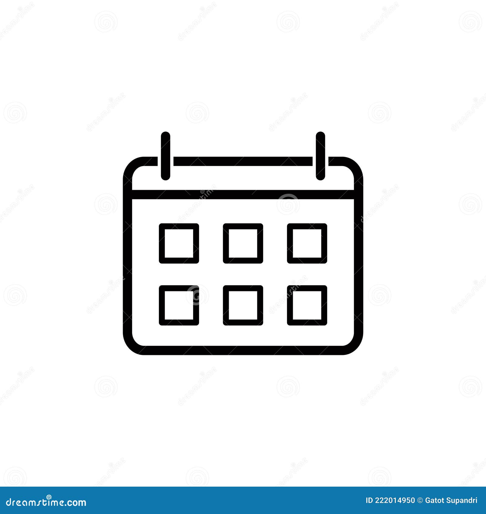 Calendar Icon Vector Logo Template Stock Vector - Illustration of ...
