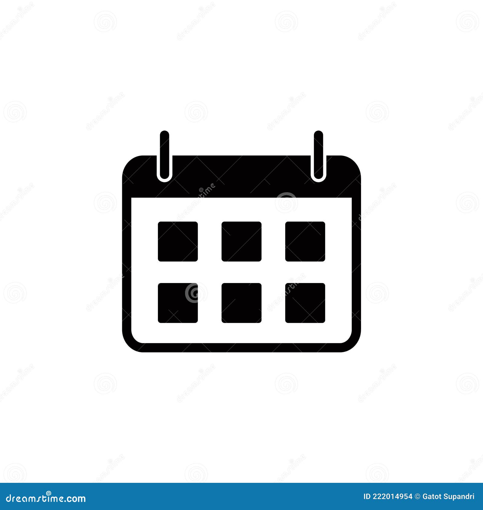 Calendar Icon Vector Logo Template Stock Vector - Illustration of flat ...