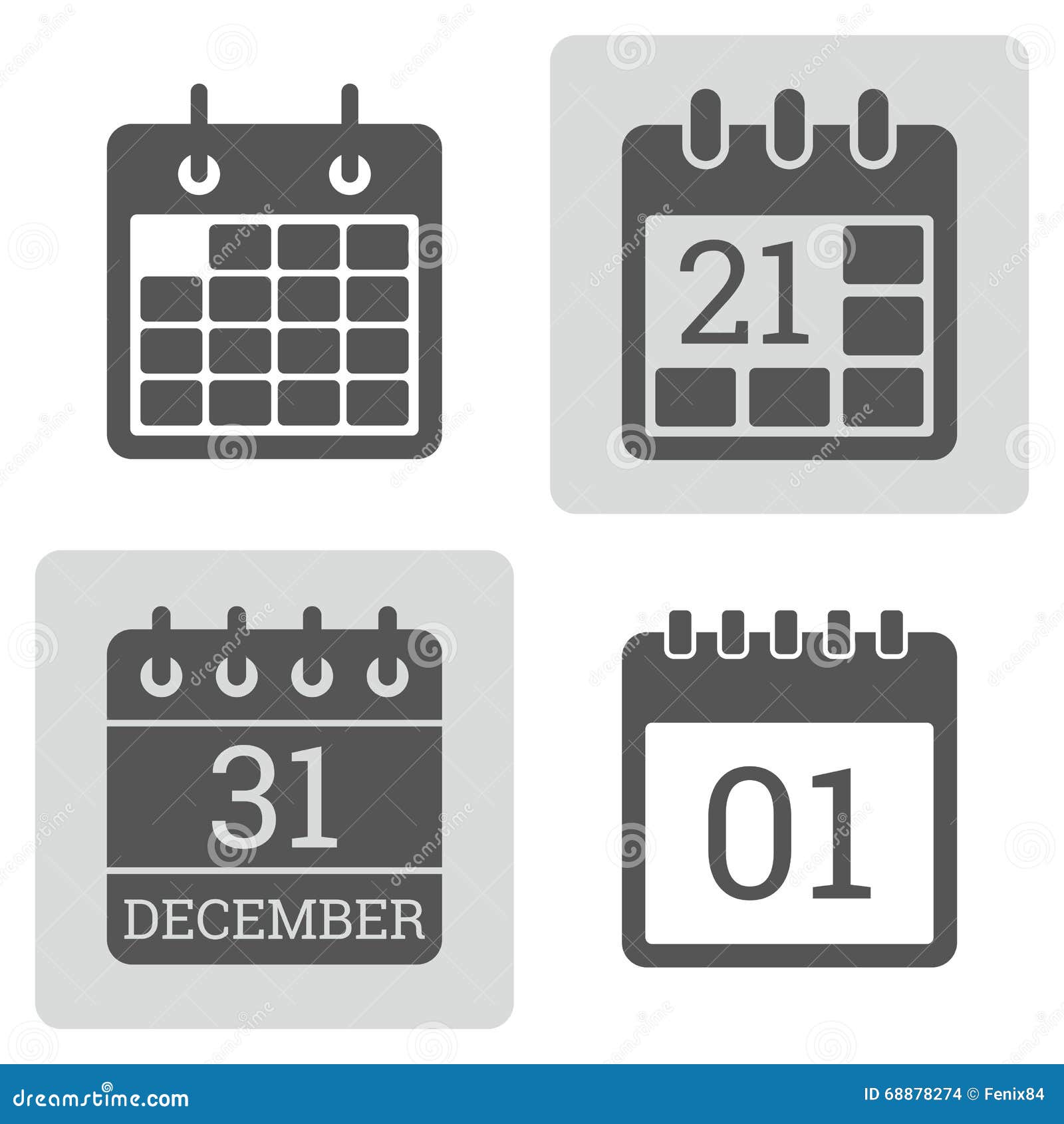 Calendar Icon vector set. stock vector. Illustration of schedule - 68878274
